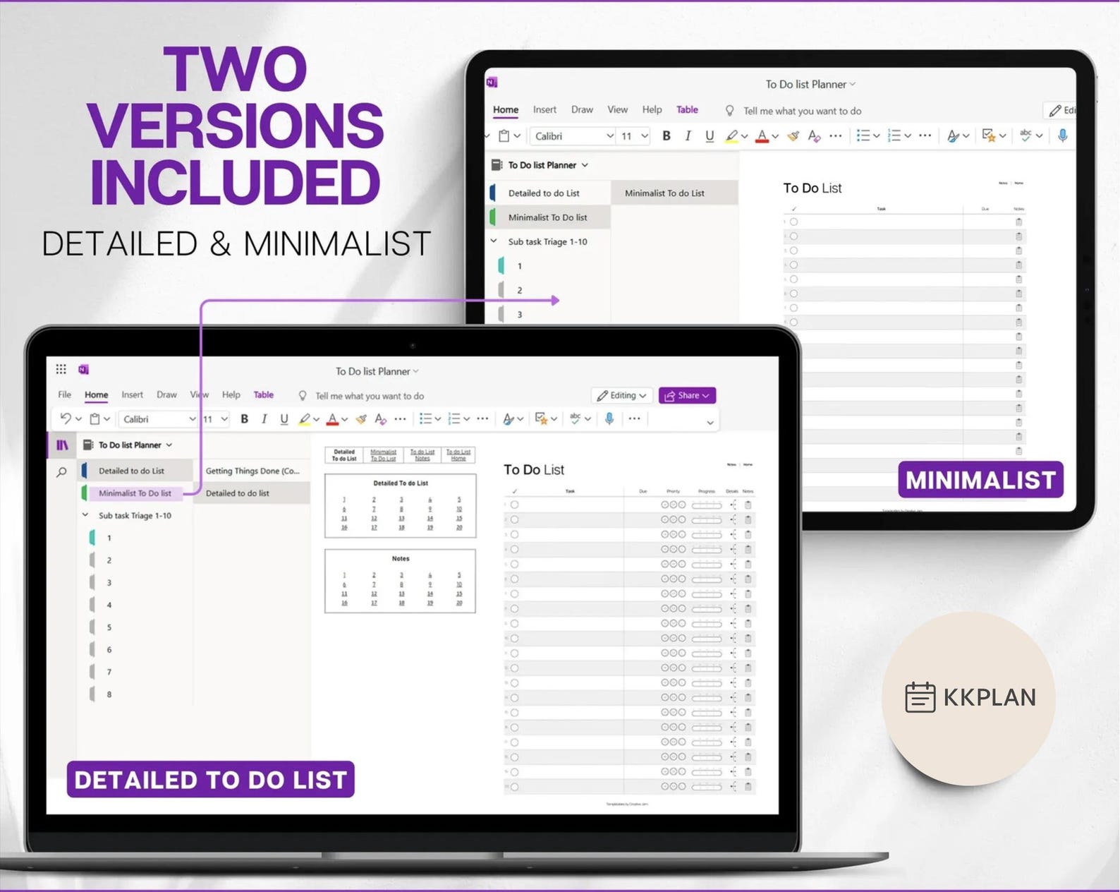 Onenote ADHD Onenote to Do List Onenote Todo List Onenote Task Tracker ...