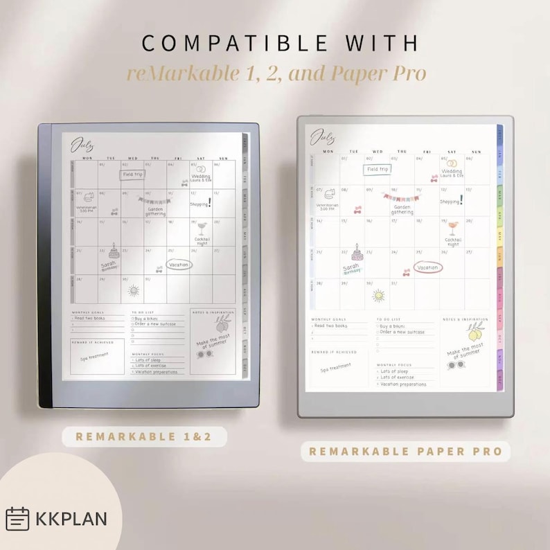 Supernote Templates Kindle Scribe Templates Remarkable Planner ...
