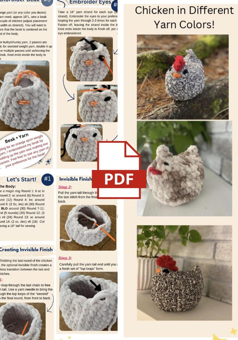 Stardew Valley Gift Stardew Chicken Stardew Valley Chicken Pattern ...