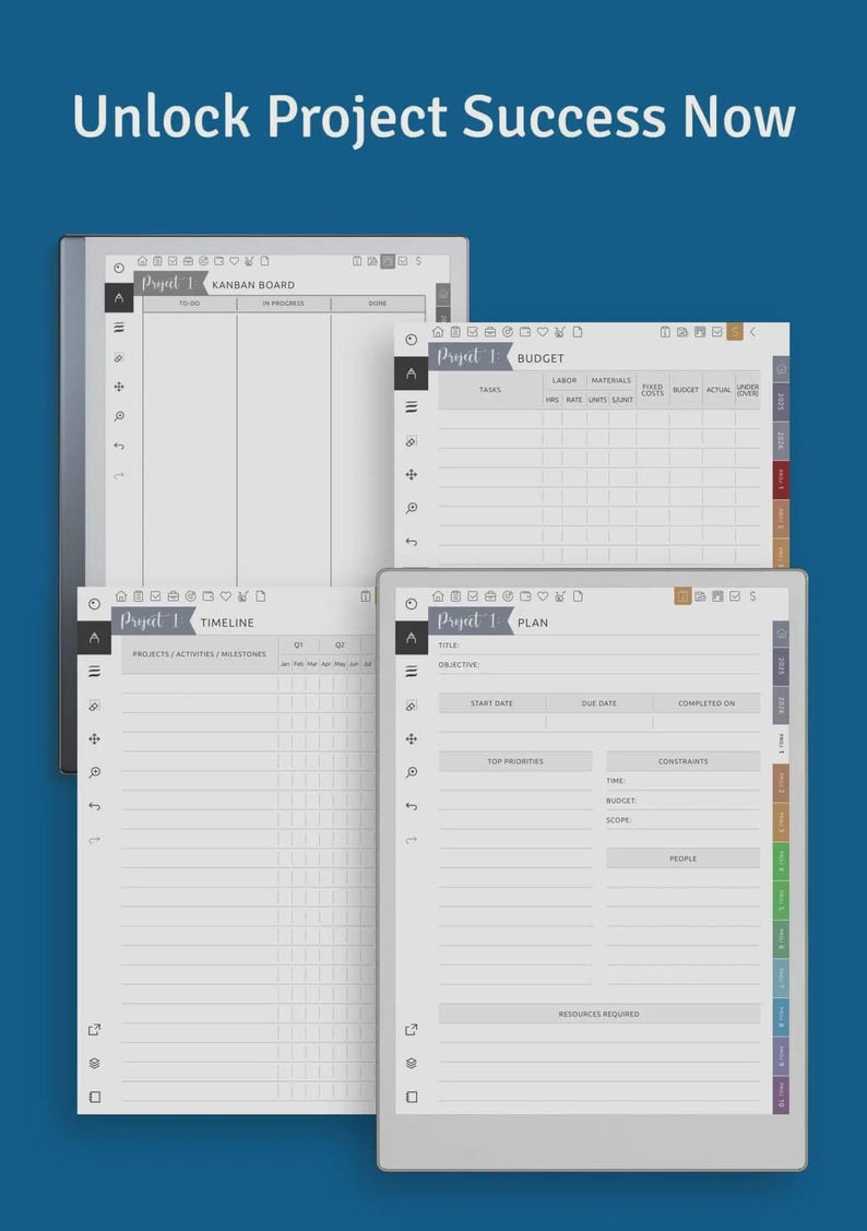 Kindle Scribe Template Kindle Scribe Planner Supernote Planner ...