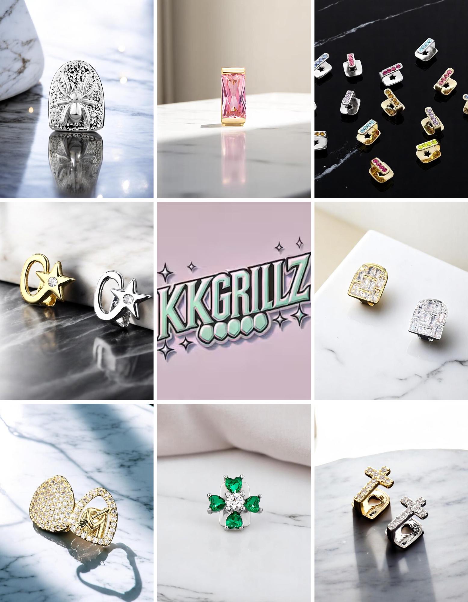 Gold Teeth Grillz Gold Grillz Silver Grillz Diamond Cap Grillz Caps ...
