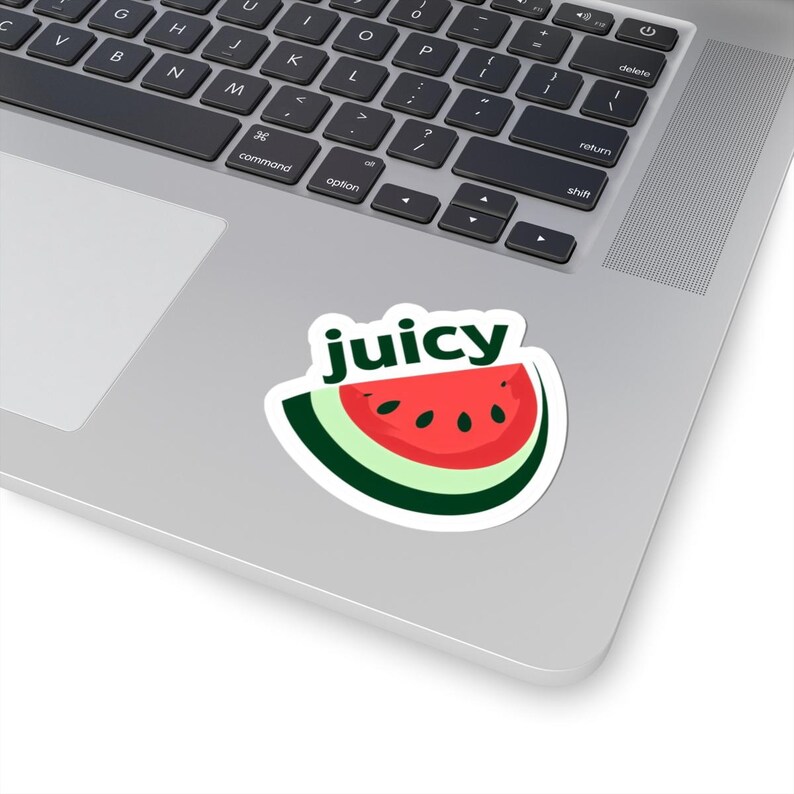 Juicy Watermelon Sticker, Funny Sassy Kiss-cut Stickers for Laptop ...