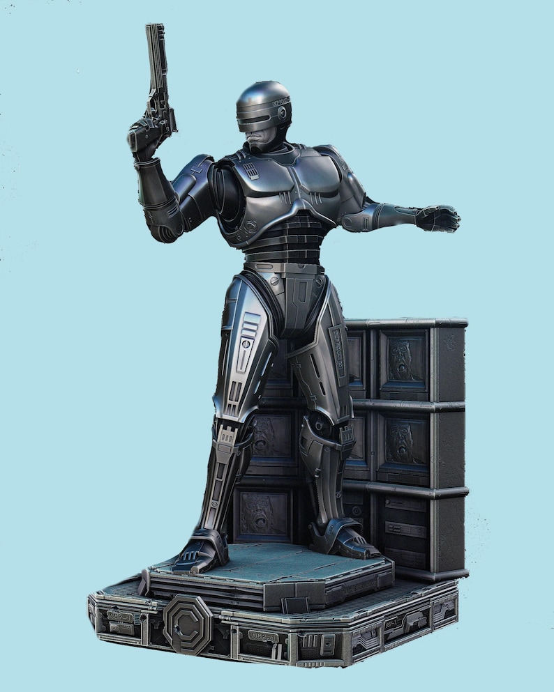 Robocop STL File | Cyberpunk Police Officer 3D Model for Printing - Etsy