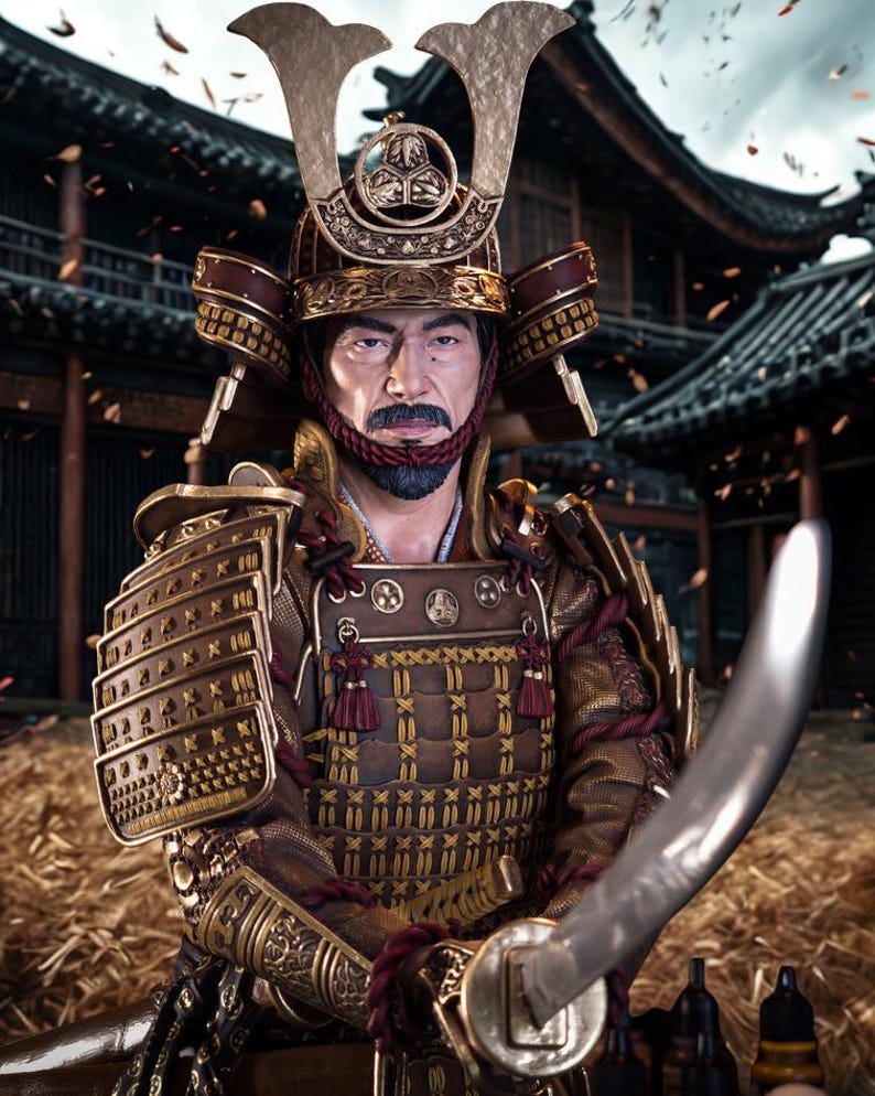 Yoshi Toragan STL | Samurai Warrior 3D Printable Model | Epic Fantasy ...