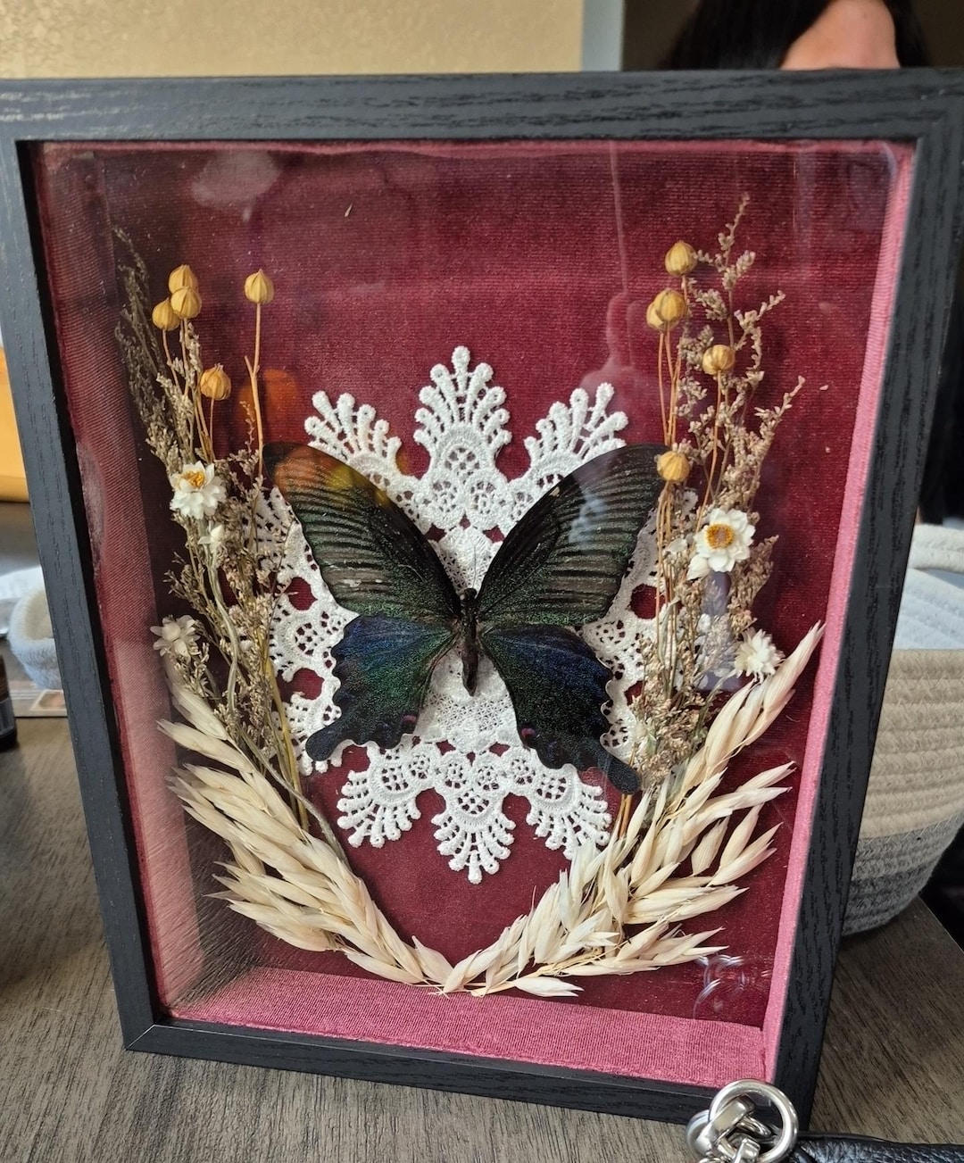 Large Shadow Box With Butterfly - Etsy