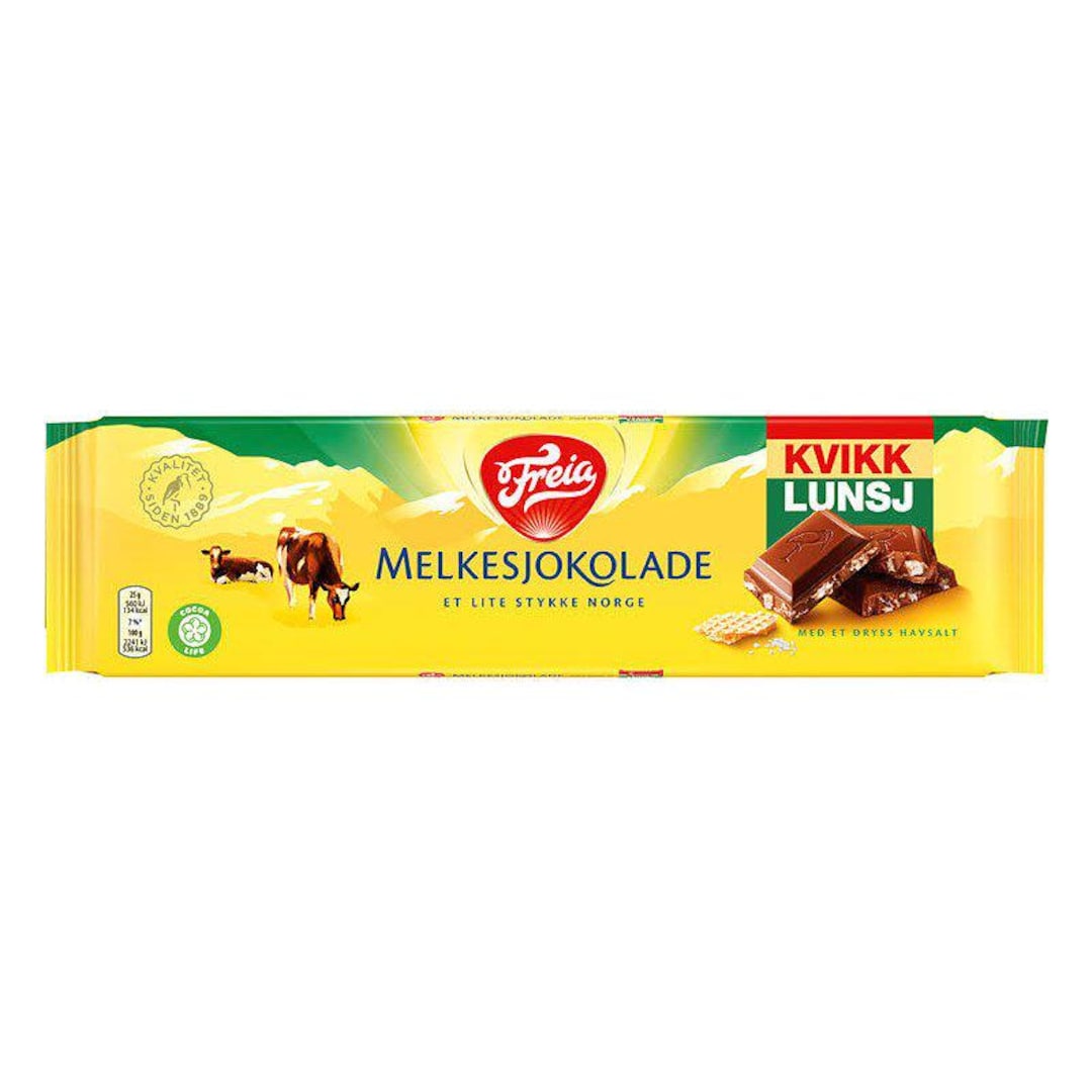 4x Norwegian Milk Chocolate "freia Melkesjokolade Kvikk Lunsj" - Etsy
