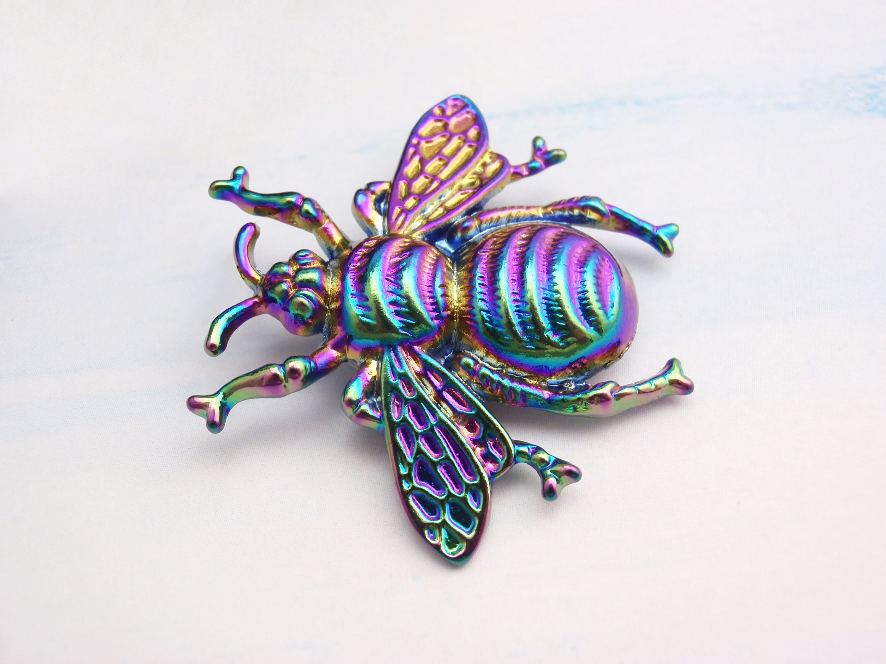 Choose Silver or Gold Bronze Bee Brooch. Bee Jewelry. Bee Pin. | Etsy