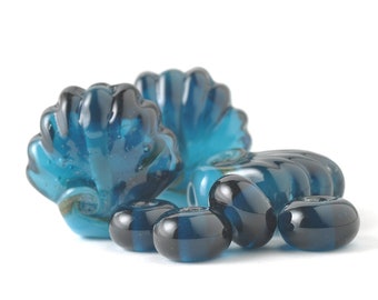 Lampwork Shell Beads - Etsy