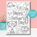 Printable Coloring Happy Father's Day Card Foldable Fathers Day Card ...