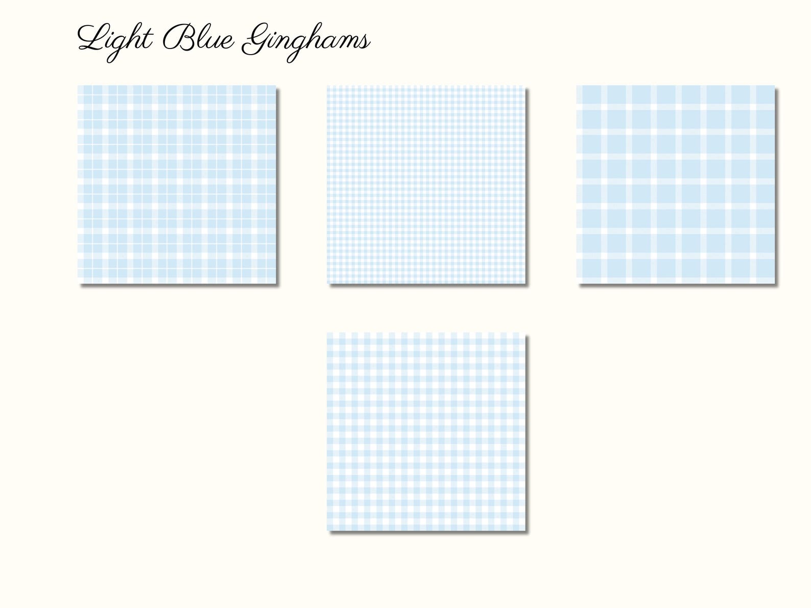 Blue and White Plaid Digital Paper Light Blue Background Junk Journal ...