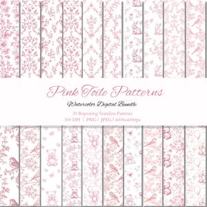 Digitally-patterned Toile Decorations New-babygirl Cliparte Baby Shower ...
