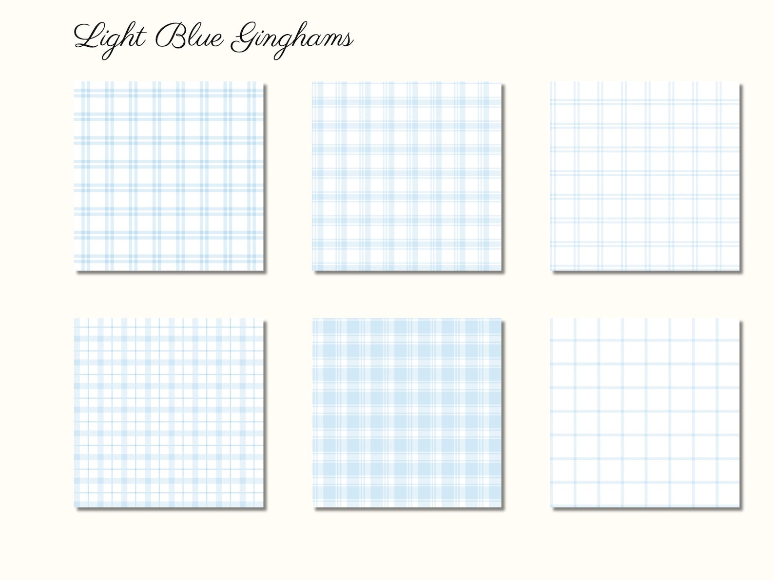 Blue and White Plaid Digital Paper Light Blue Background Junk Journal ...