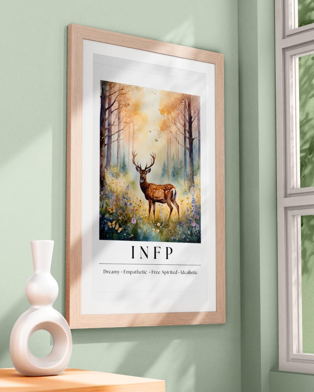 INFP Deer Art Print - Dreamy Personality Wall Decor (digital Download ...