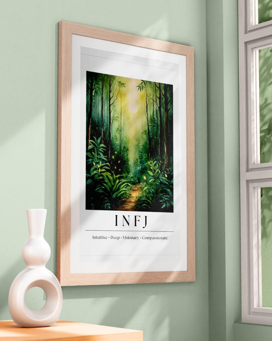 INFJ Personality Art Print - MBTI 16 Personalities, Wall Decor, Gift ...