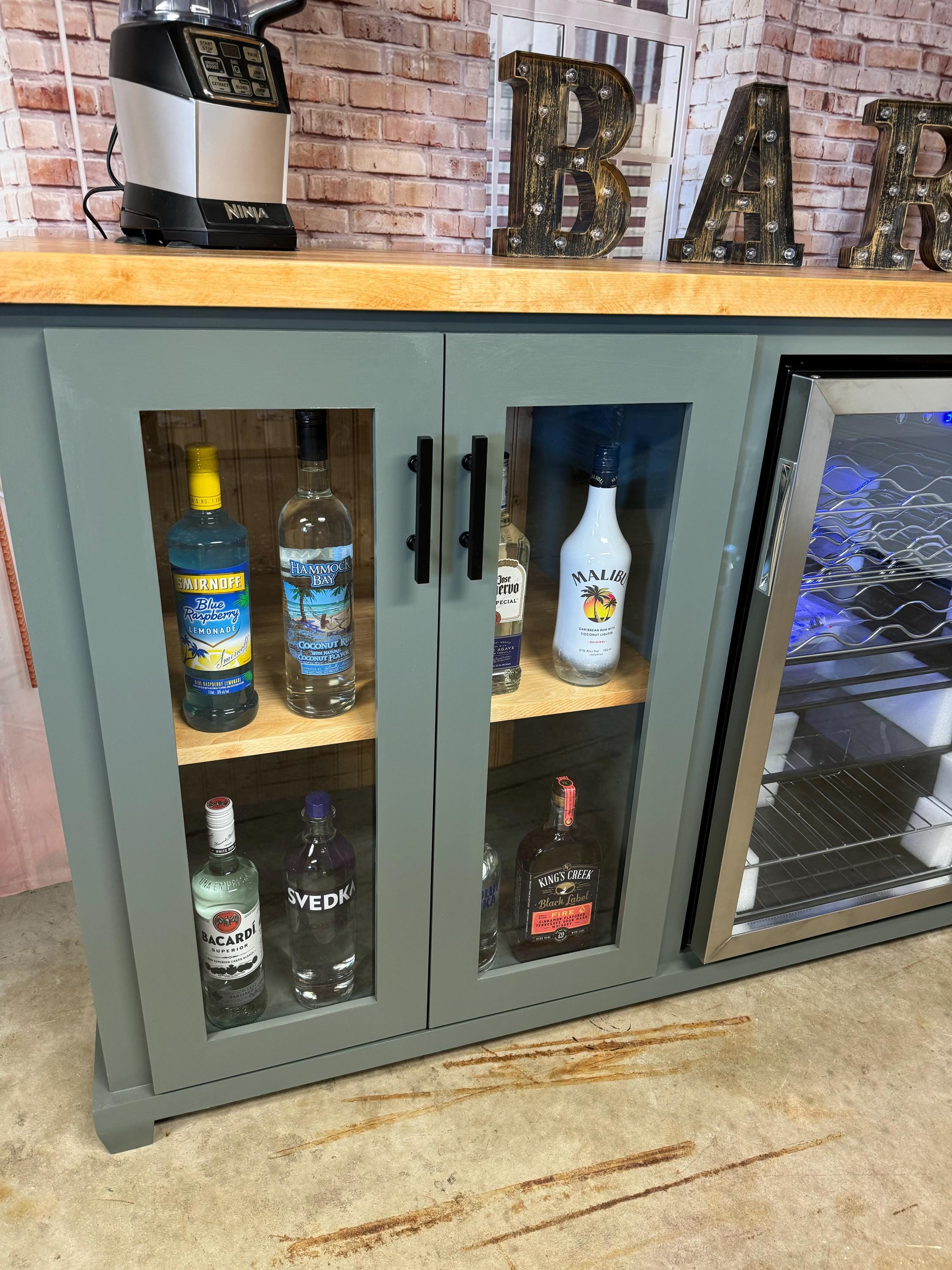 Bar Cabinet With Fridge - Etsy