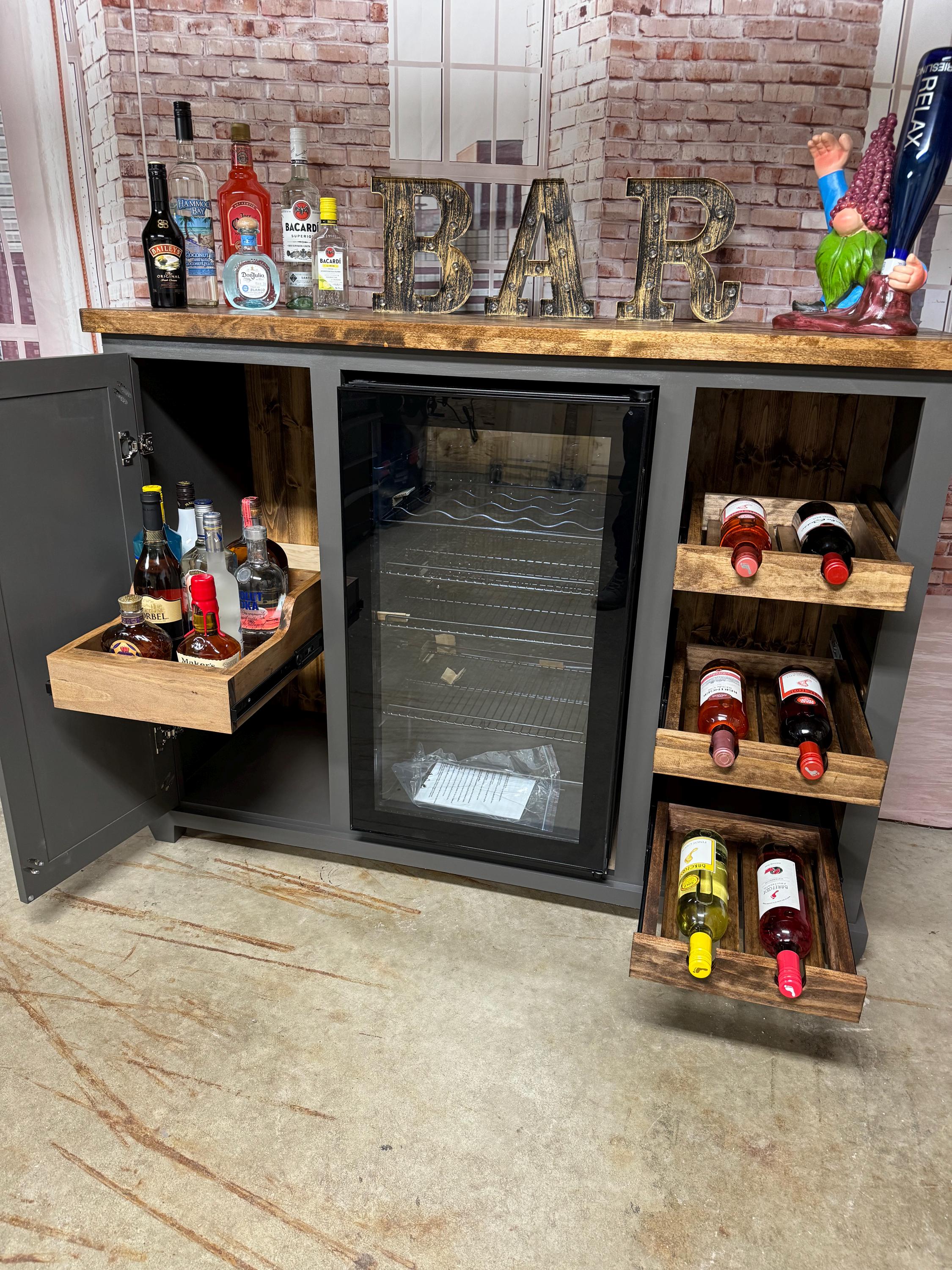 Bar Cabinet With Fridge - Etsy
