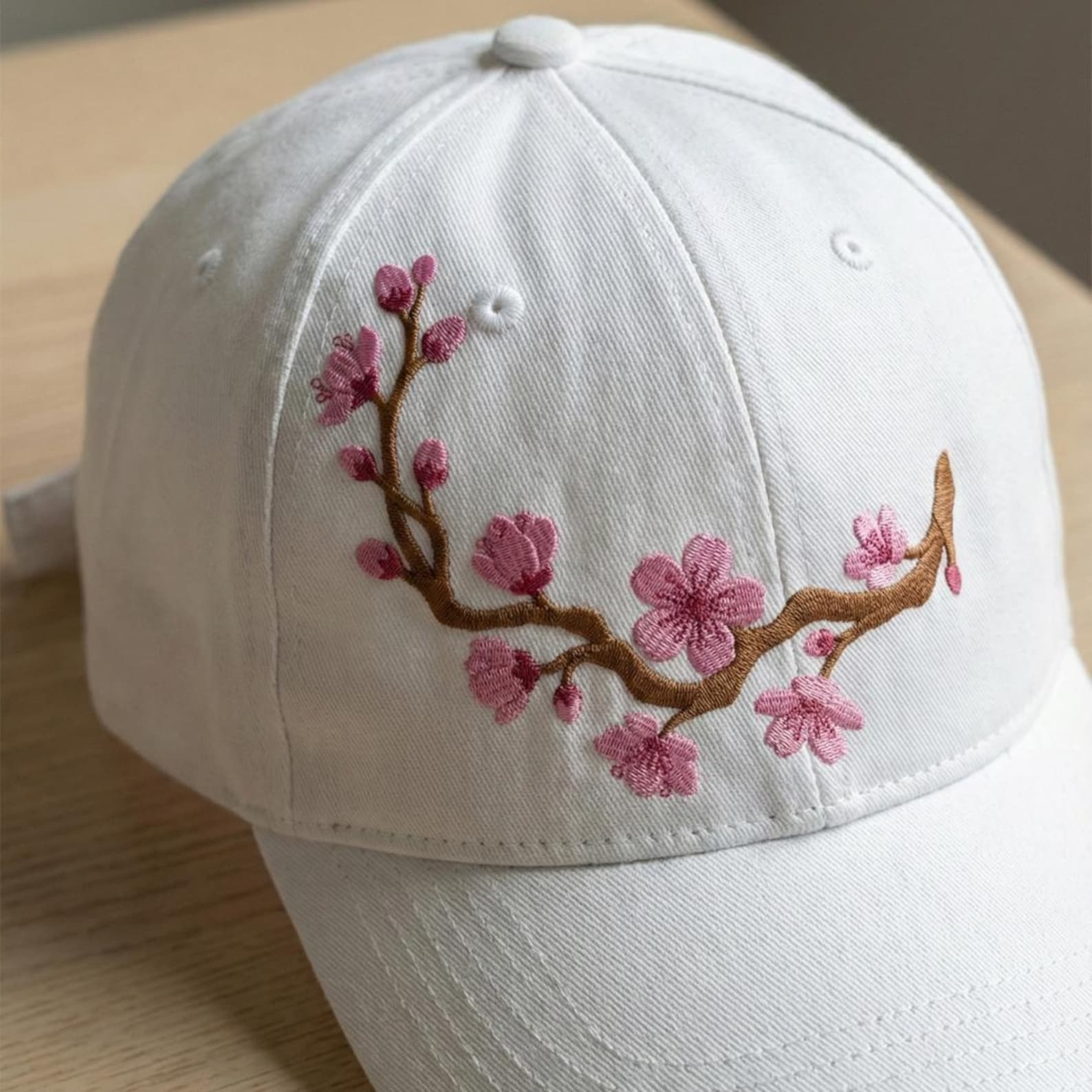 Japanese Sakura Branch Embroidery Design | Zen Minimalist Floral Line ...