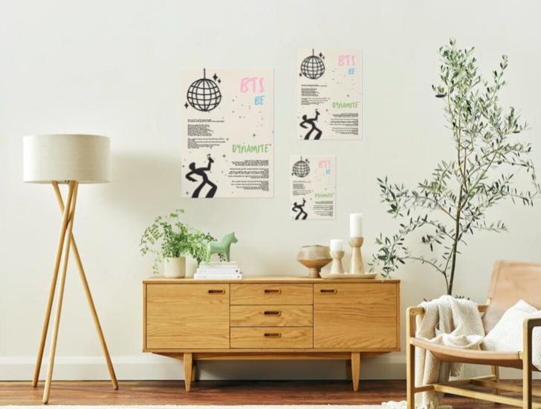 Poster BTS Dynamite Wall Art - Etsy