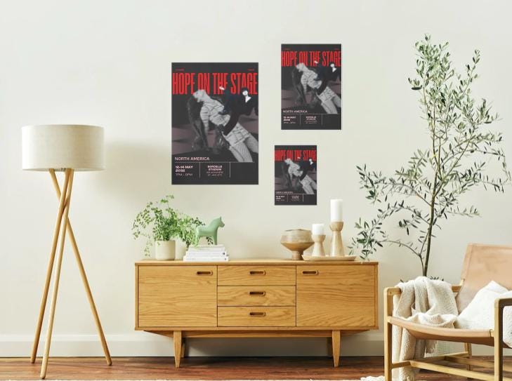 J-hope BTS Hope on the Stage Tour Poster - Etsy