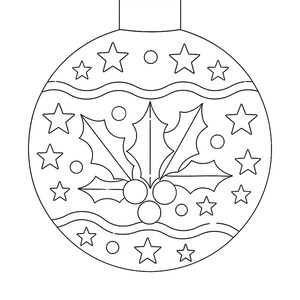 Christmas Ornament Coloring Pages for Kids – 18 Printable Bauble ...