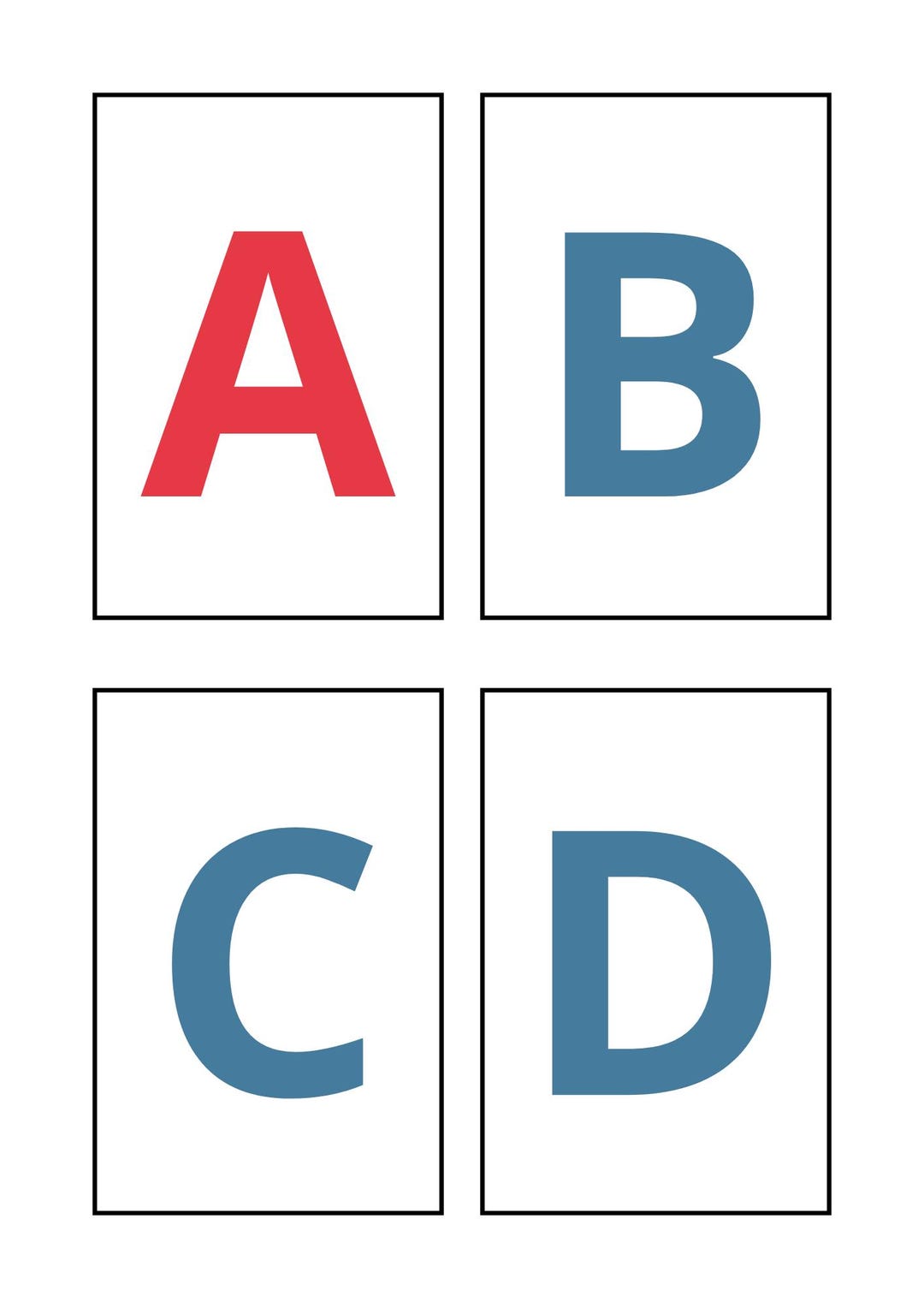 Uppercase Alphabet Flashcards, Vowels and Consonants, A-Z Letters for ...