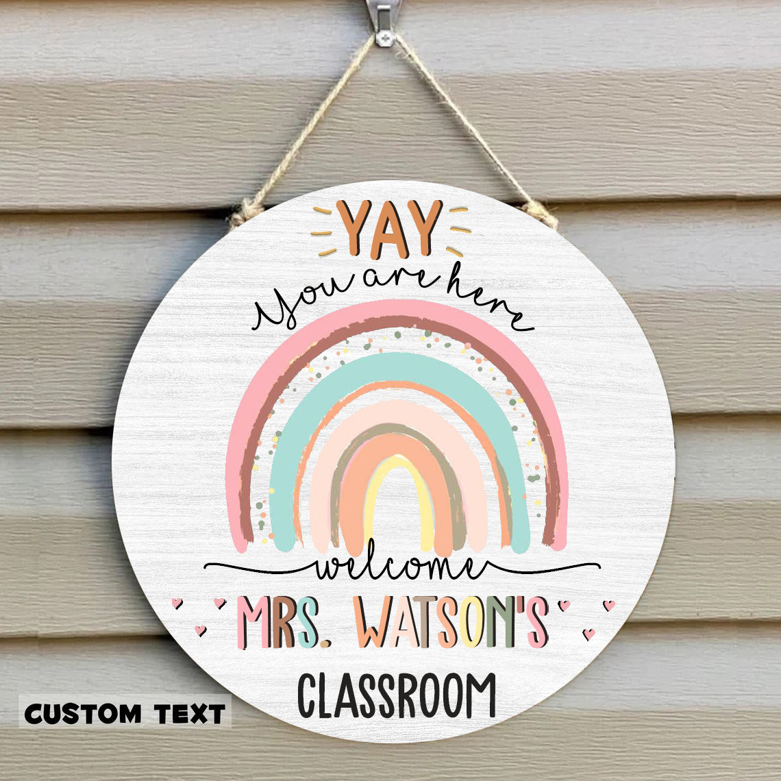 Personalized Teacher Name Door Sign Classroom Door Hanger - Etsy