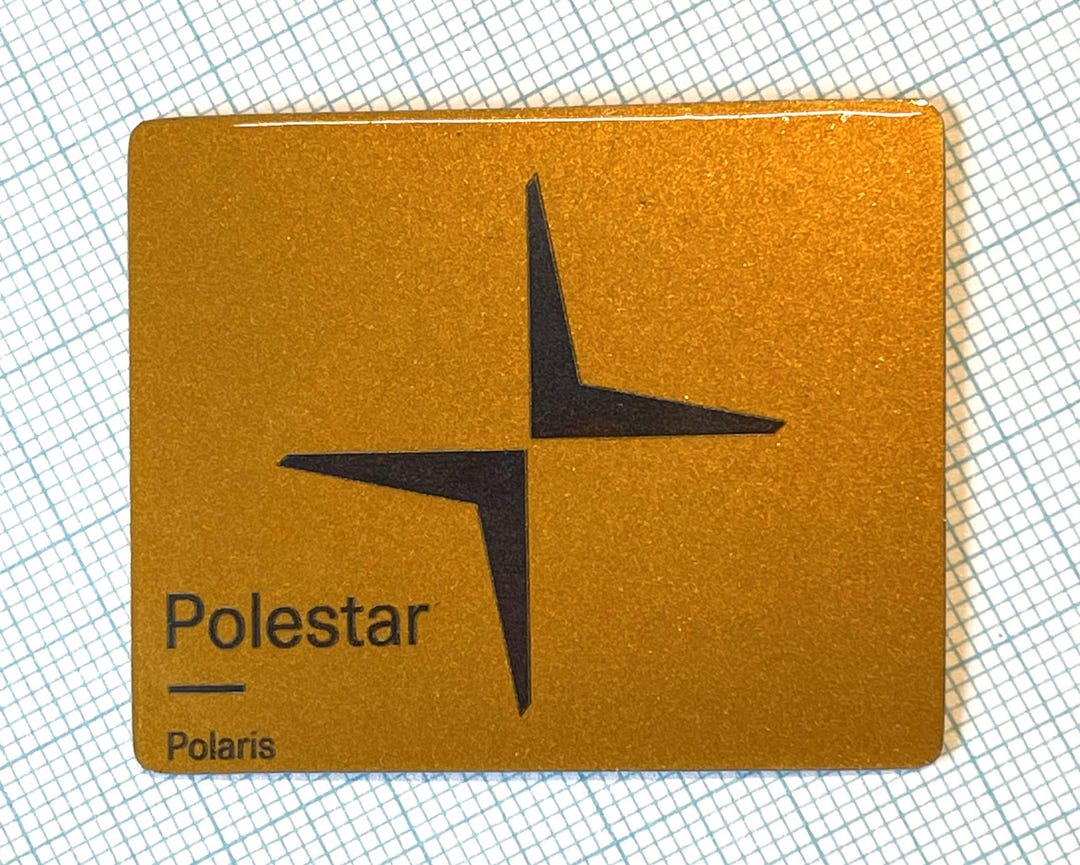 Polestar Grill Badge - Polaris Star - Etsy