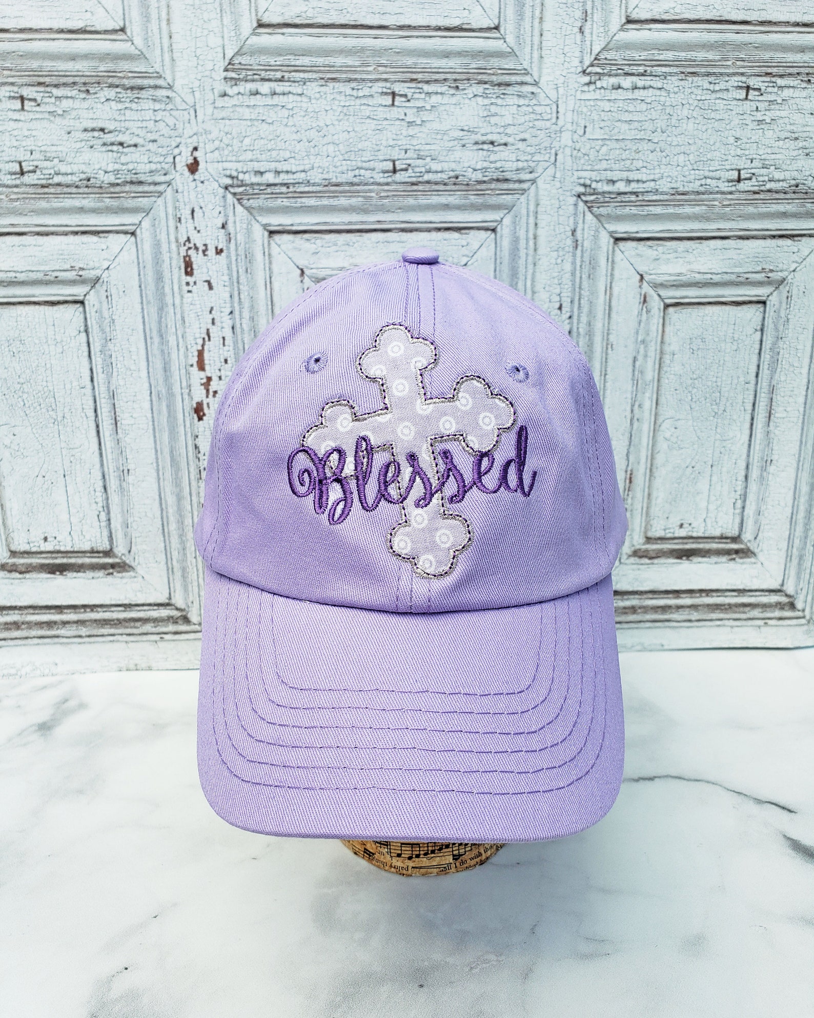 Blessed Trucker Hat, Baseball Cap, Religious Saying, Cross, Everyday ...