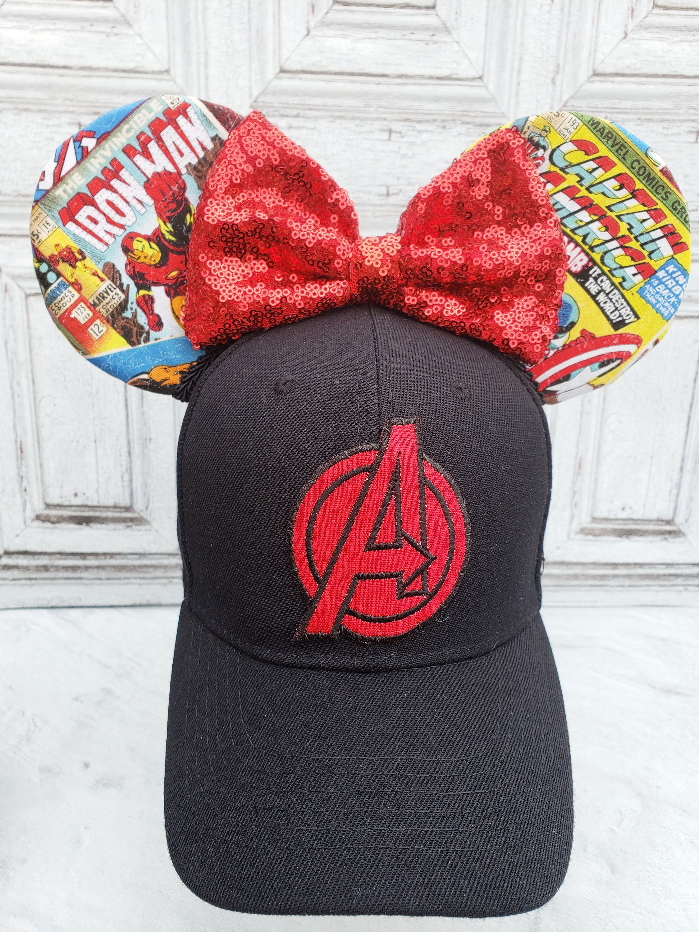 Couples Mouse Ears Hat His and Hers Avengers Captain | Etsy