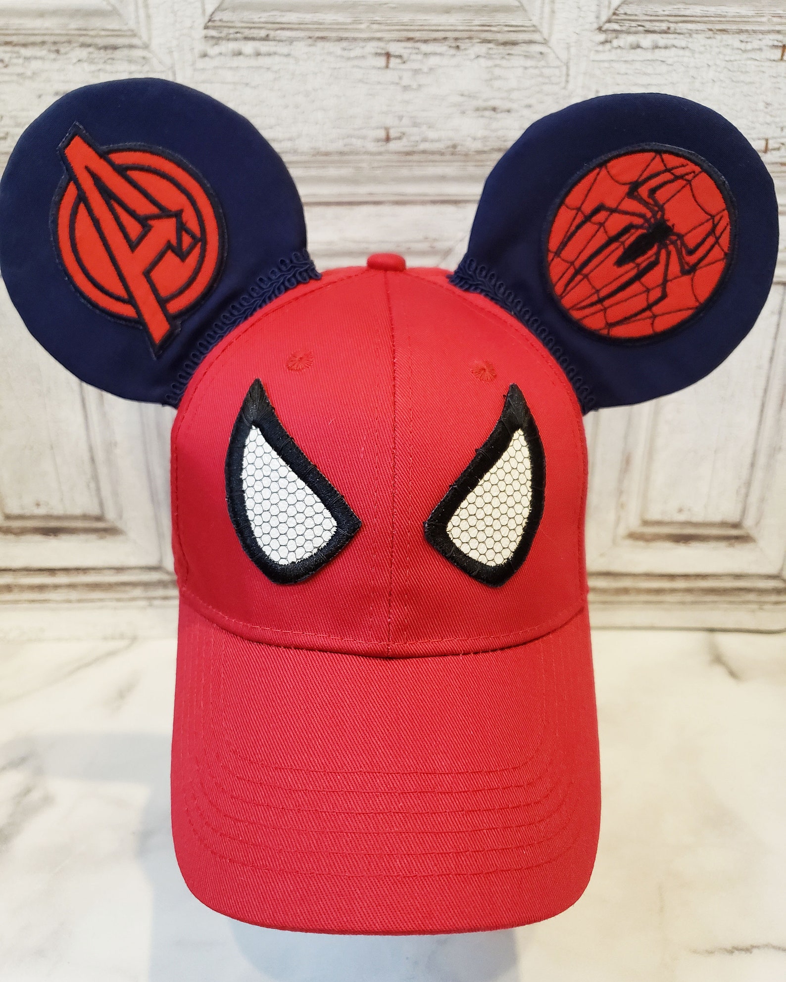Youth or Adult Size Spiderman Inspired Mouse Ears Hat Marvel - Etsy