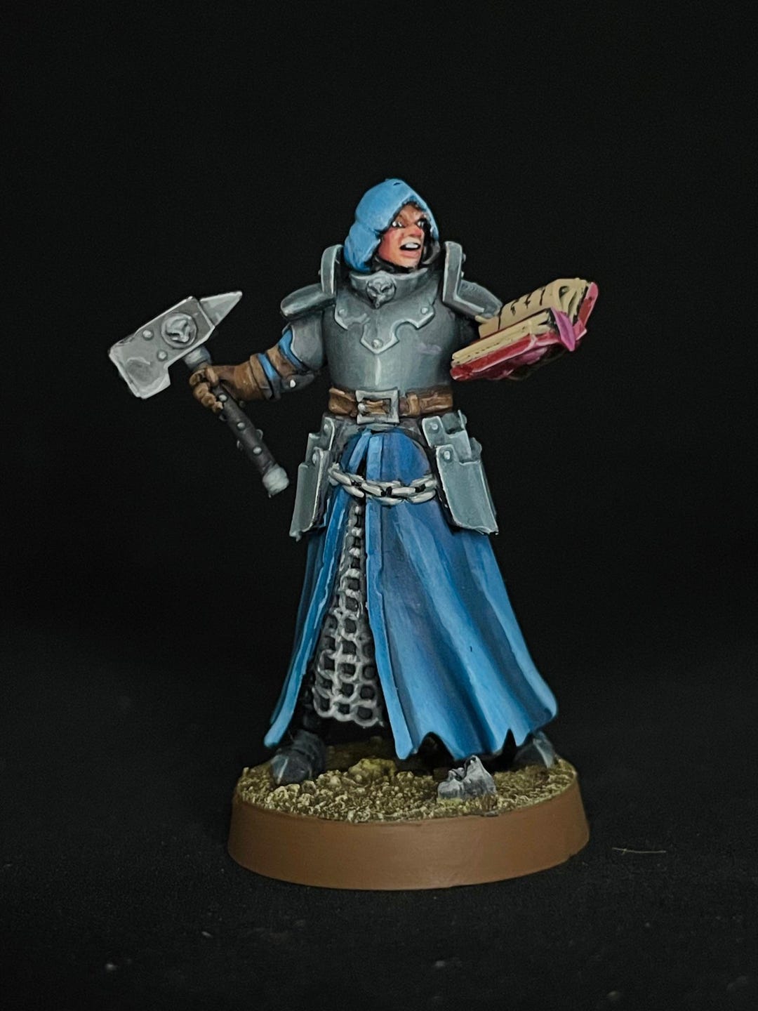 Human Cleric - D&D Pathfinder Hammer and Book - Etsy