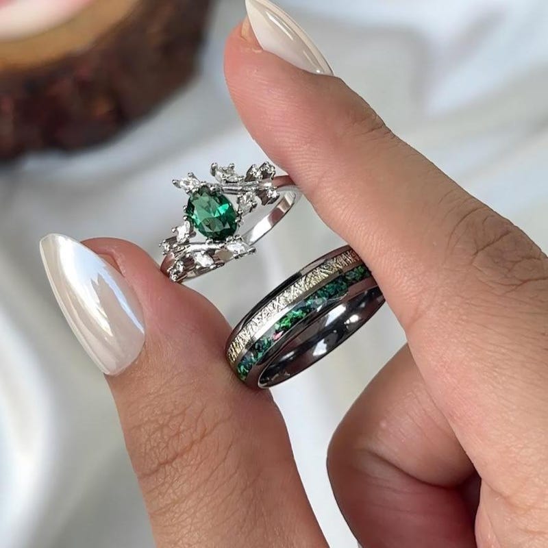 925 Band Ring Couples - Etsy