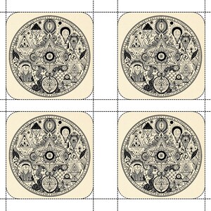PRINTABLE Coasters | Esoteric Alchemy | Quick & Easy Printable 3.5x3.5 ...