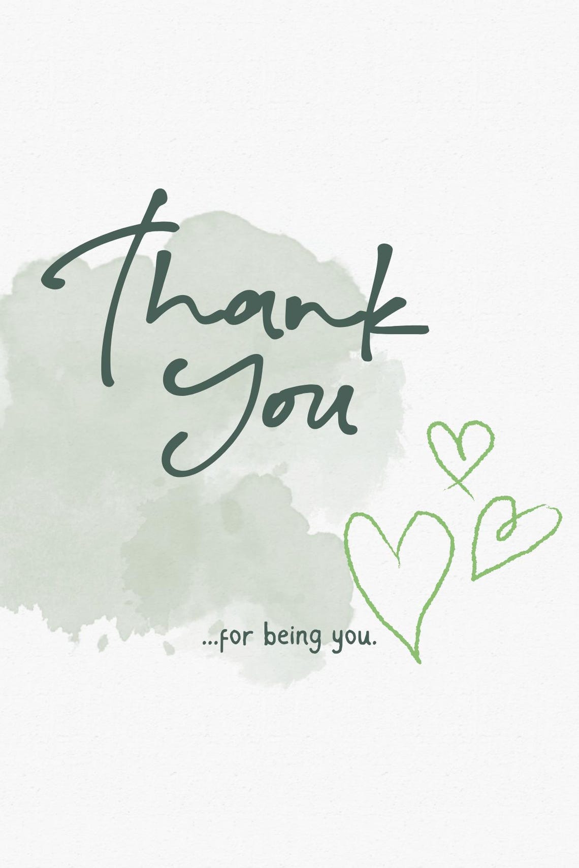 PRINTABLE Greeting Cards | for Being You | Printable 3x4.5 Note Cards ...