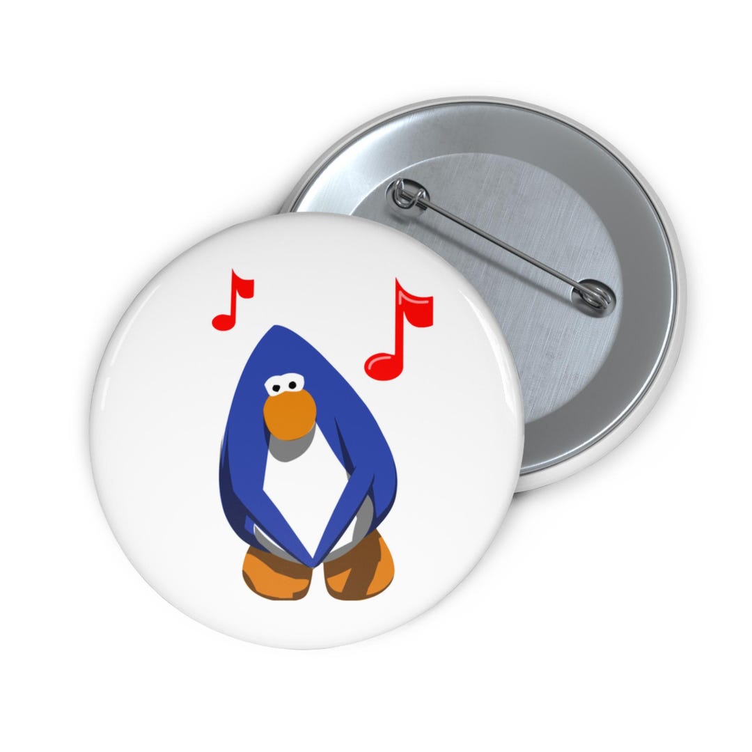 Club Penguin Pin Button, Customized Penguin Lapel Badge, Personalized ...