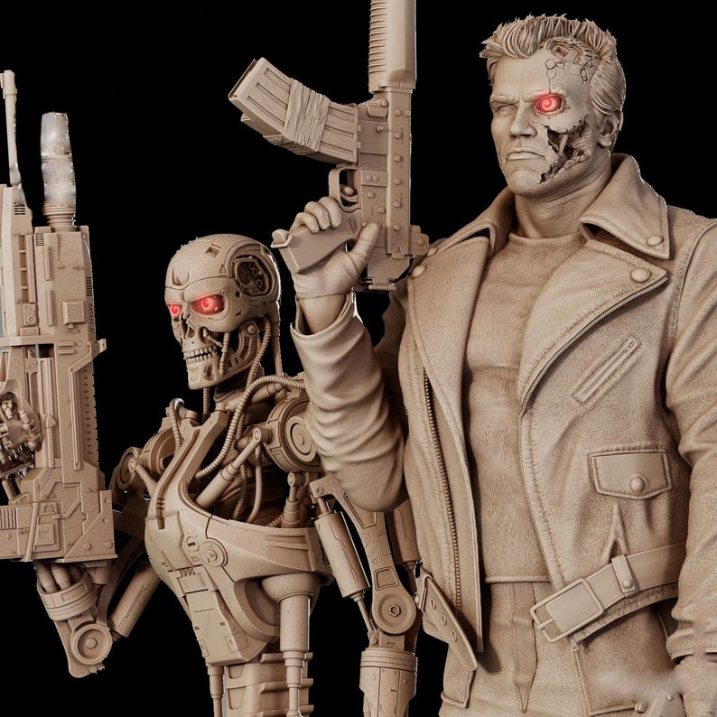 Terminator STL File | T-800 Endoskeleton 3D Model for Printing - Etsy