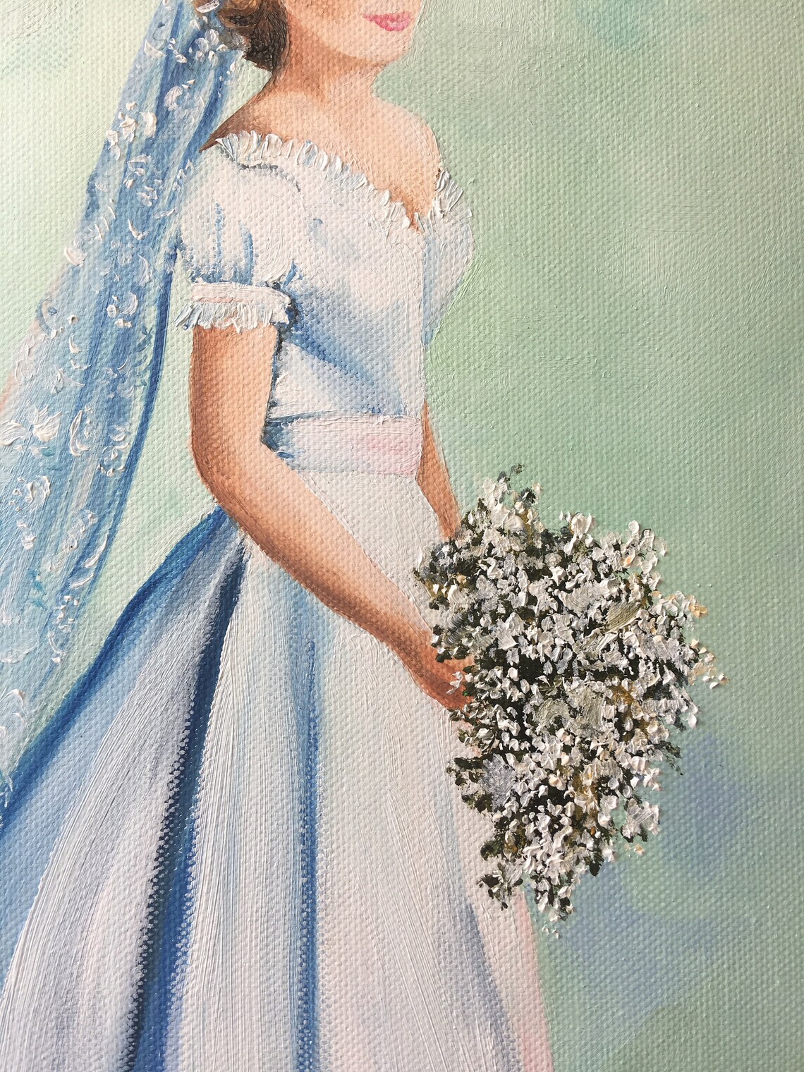 Painting of Bride. Fashion Art. Anniversary Gift.wedding - Etsy