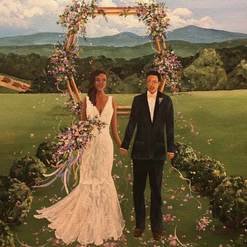 Live Wedding Painting Live Painter Wedding Artist - Etsy