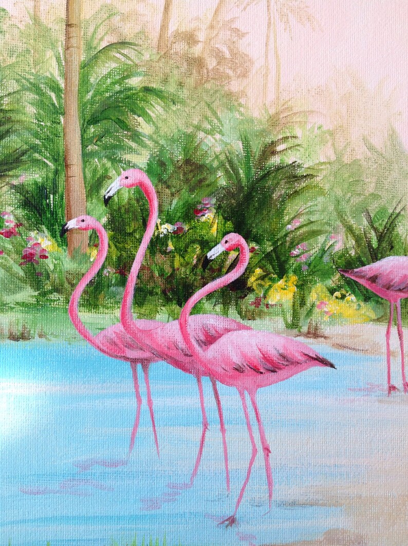 Tropical Fashion Fantasy Print, Perfect for That Flamingo Lover You ...