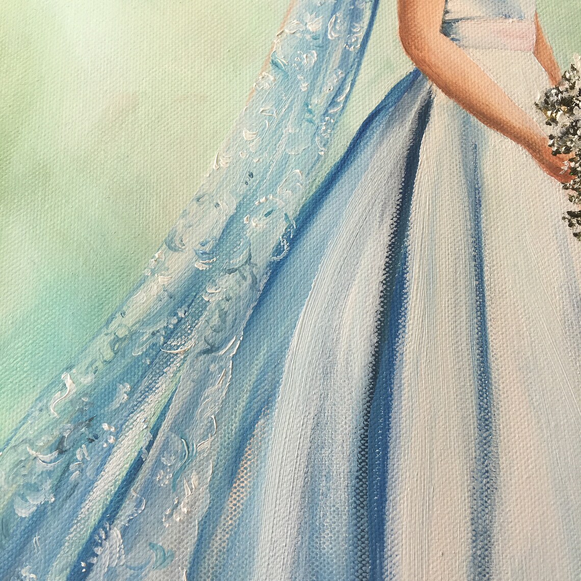 Painting of Bride. Fashion Art. Anniversary Gift.wedding - Etsy