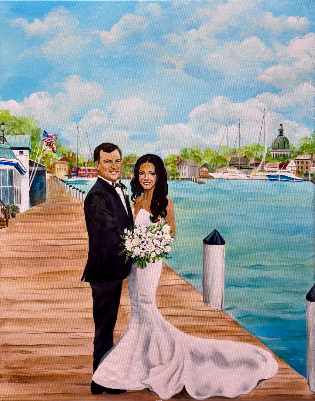 Wedding day painting 60 photos - Astyledwedding.com