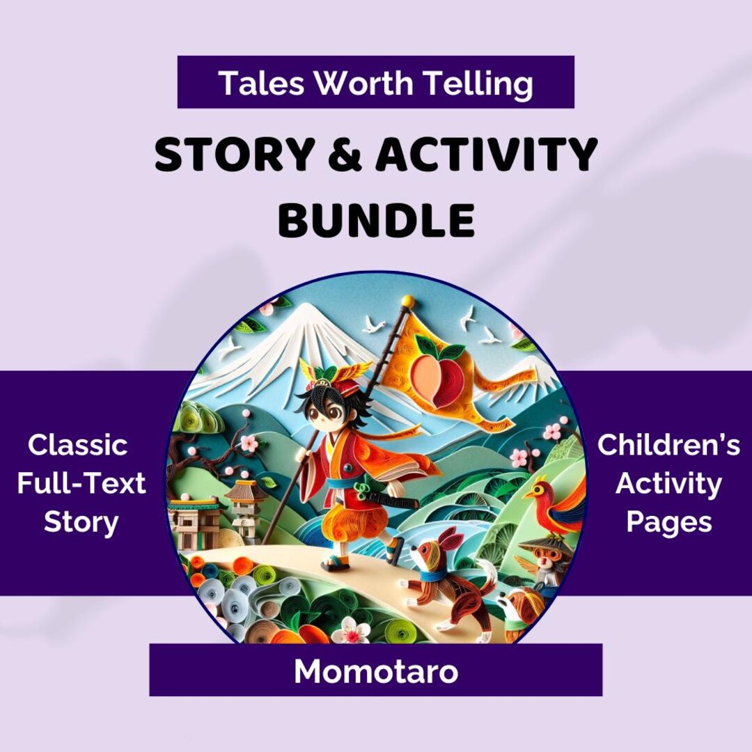 Momotaro – Japanese Fairy Tale - Printable Story + Children's Activity ...