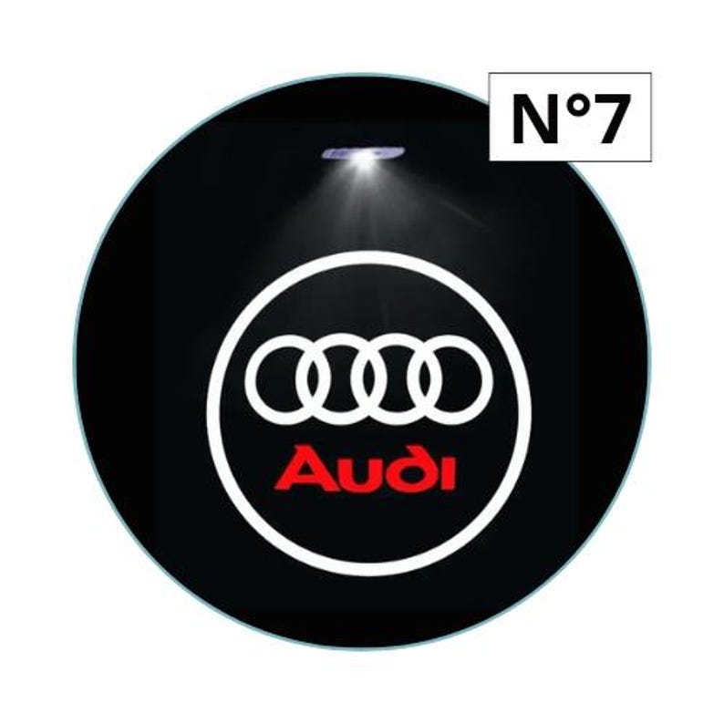 Audi Logo LED Projectors for Doors | Courtesy Welcome Lighting ...