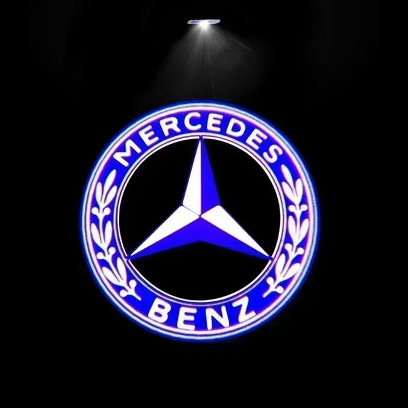Mercedes LED Door Projectors | Ultra HD Illuminated Logo | Car Welcome ...