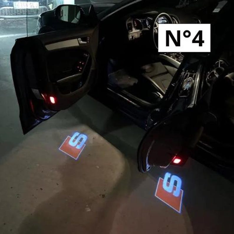Audi Logo LED Projectors for Doors | Courtesy Welcome Lighting ...