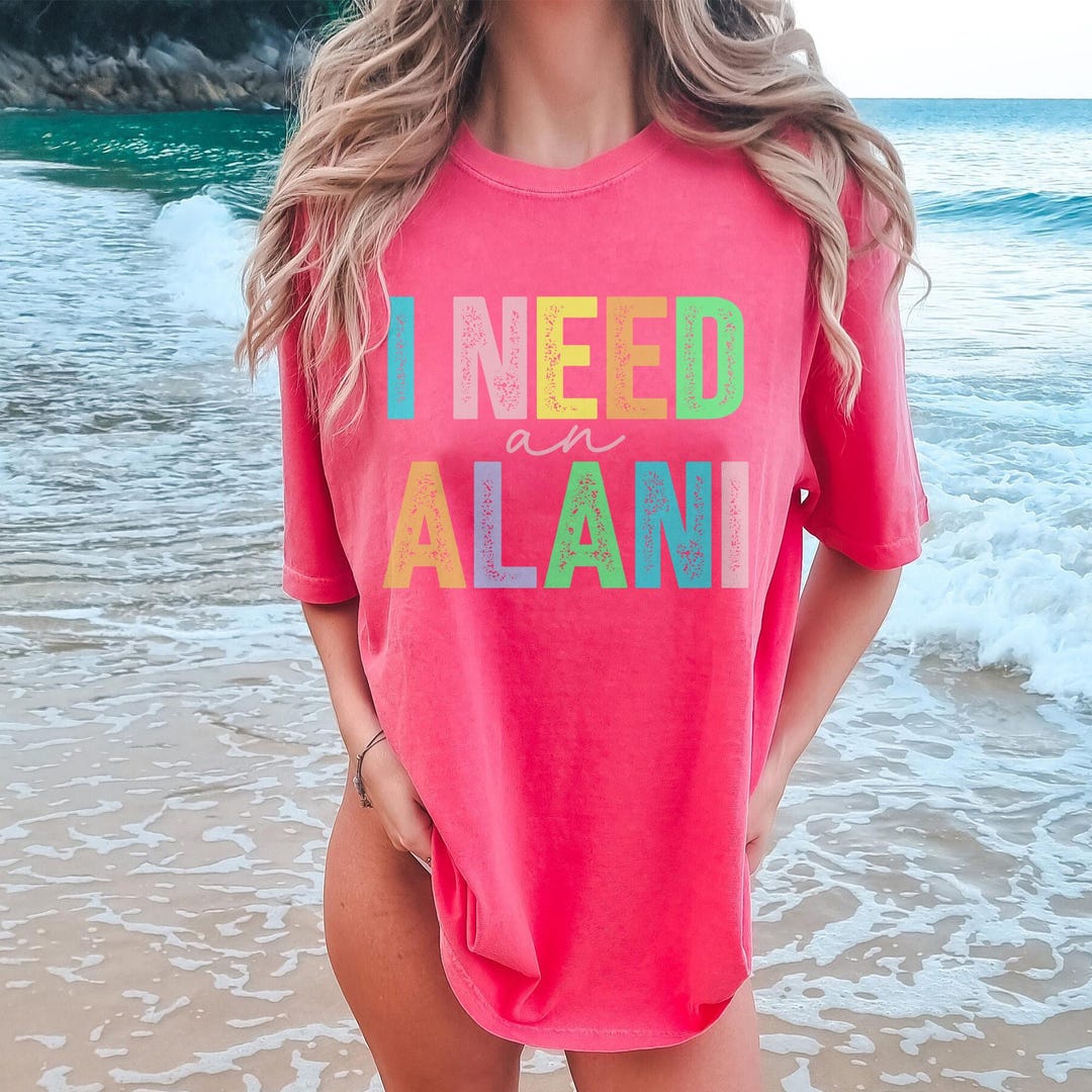 Comfort Colors I Need and Alani Tshirt, Neon Summer Shirt, Summer Vibes ...