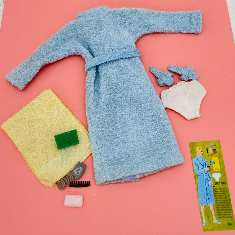 Vintage Ken # 784 Terry Togs Complete Doll Not Included) Blue Terry ...