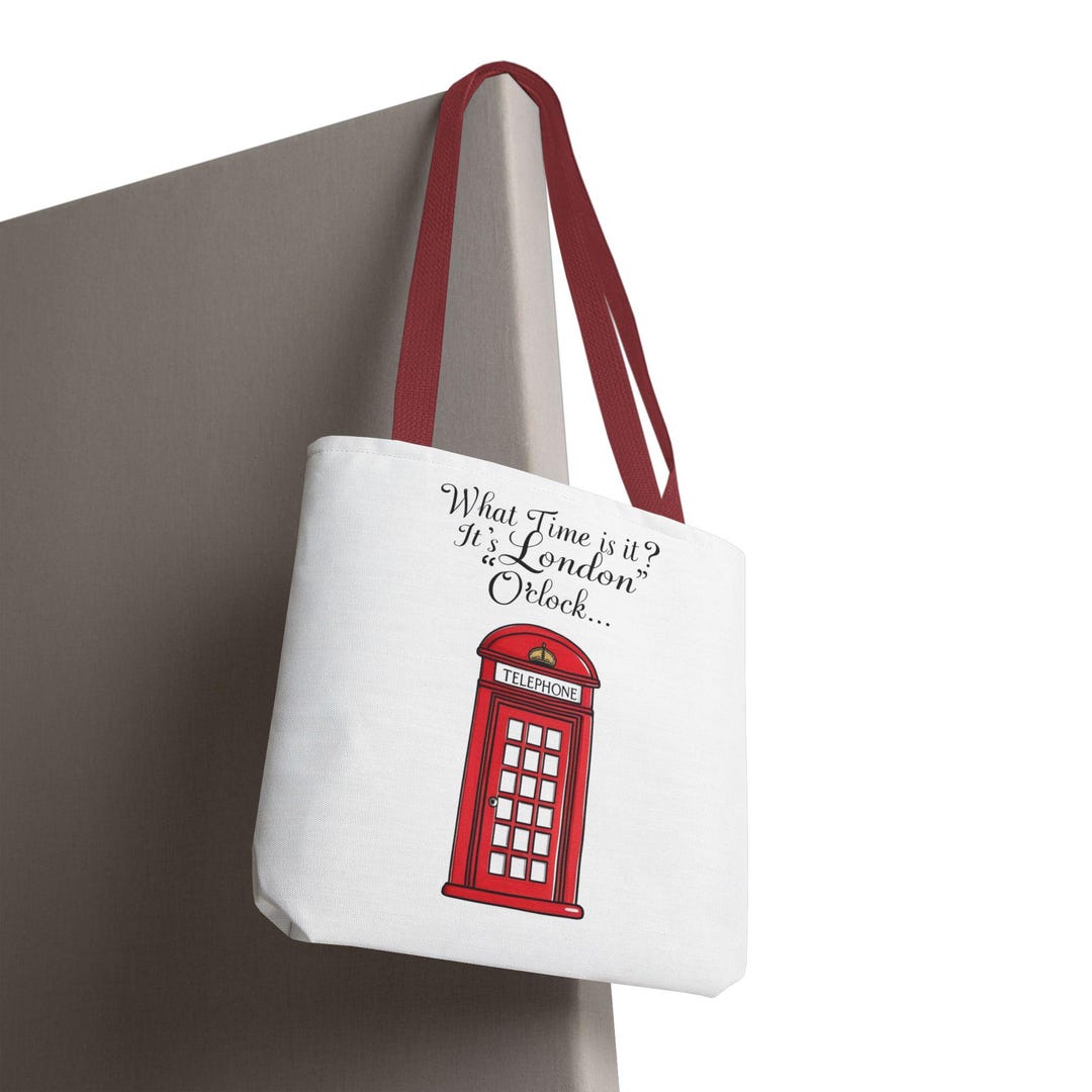 London Phone Booth Tote Bag: British Travel Accessory - Etsy
