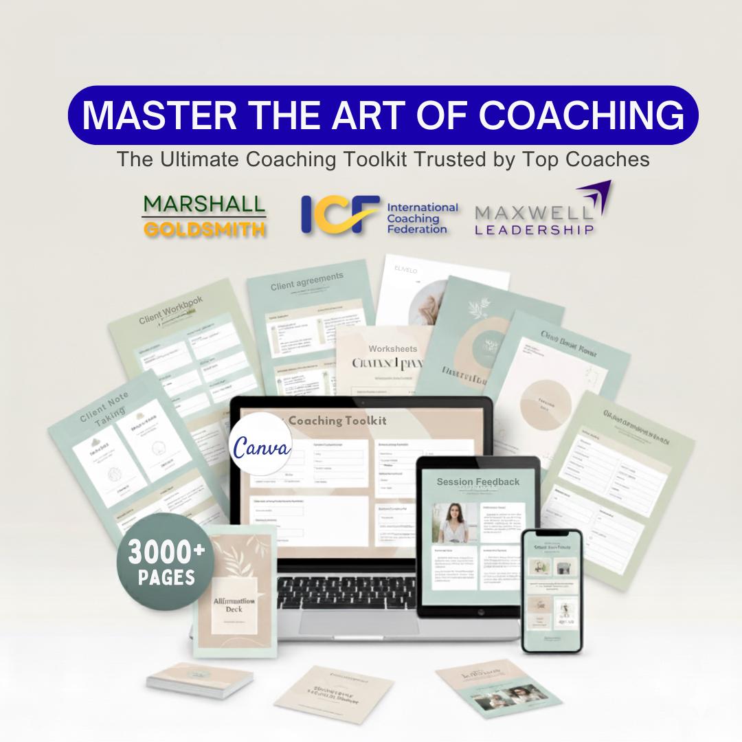 Coaching Toolkit, Templates, Forms, Worksheets, Workbook, Assessments ...
