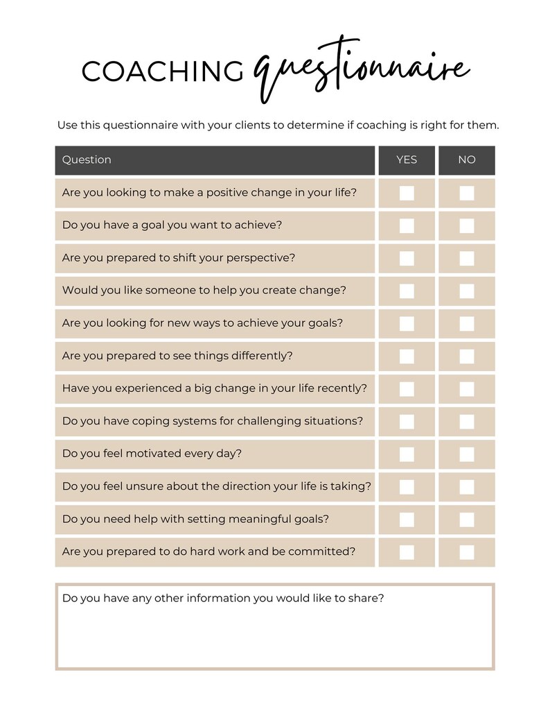 Coaching Toolkit, Templates, Forms, Worksheets, Workbook, Assessments ...